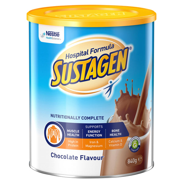 Sustagen Hospital Formula Chocolate Flavour 840g – Peel Disability Services